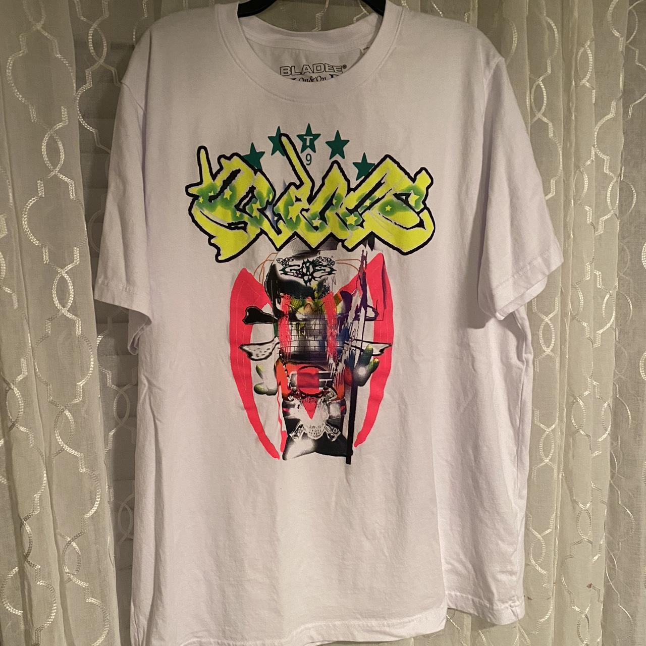 Drain Gang Bladee Red Light Virus shirt Size 2XL... - Depop