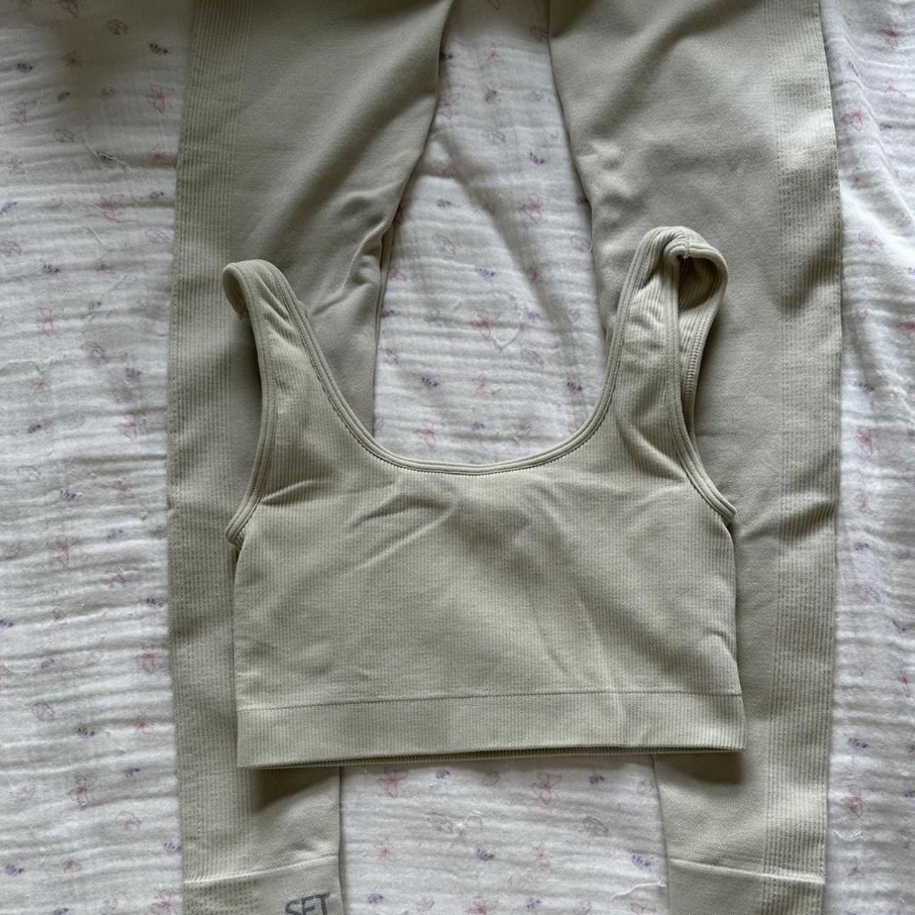Set active cream set Worn once no flaws One of... - Depop