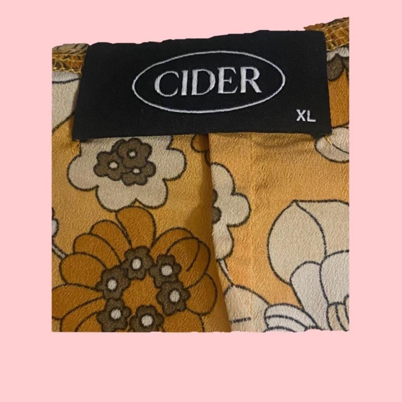 Cider retro 70s style dress Floral Halter dress... - Depop