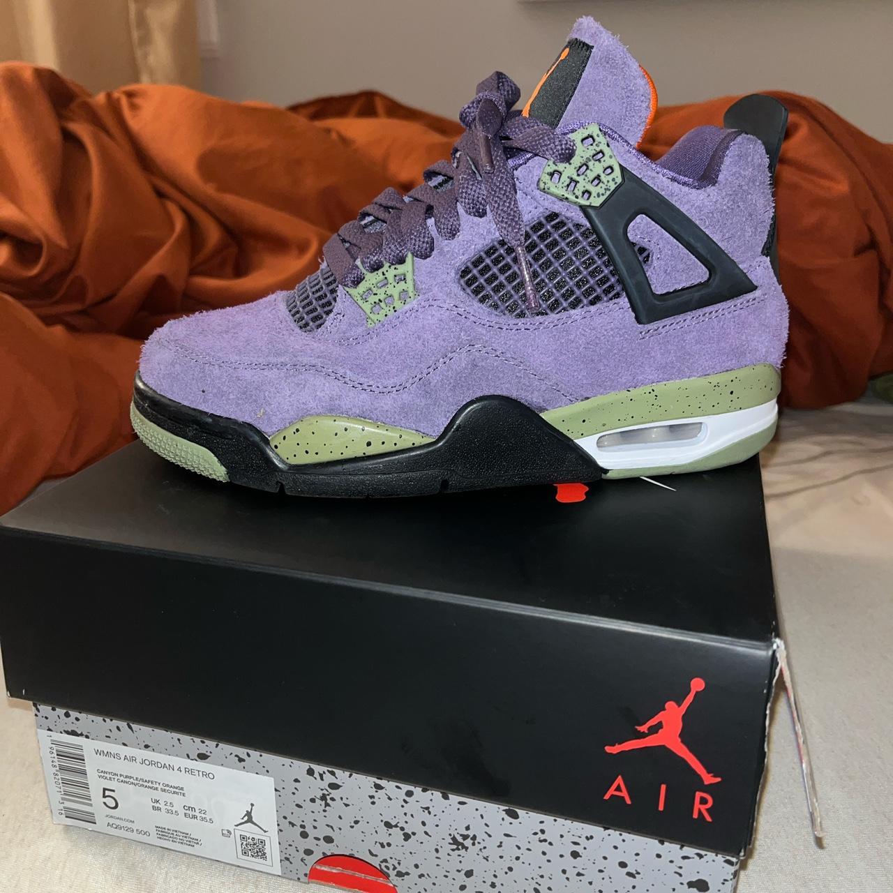 Air Jordan Retro 4s Canyon Purple. Brand new worn... - Depop