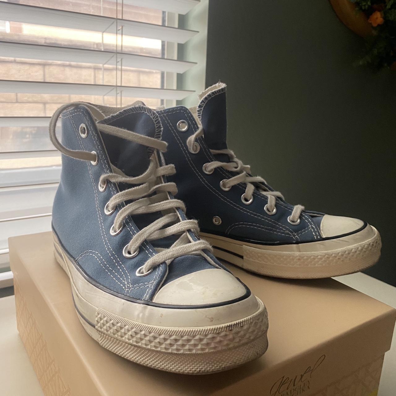 Rare blue converse chuck 70s - Depop