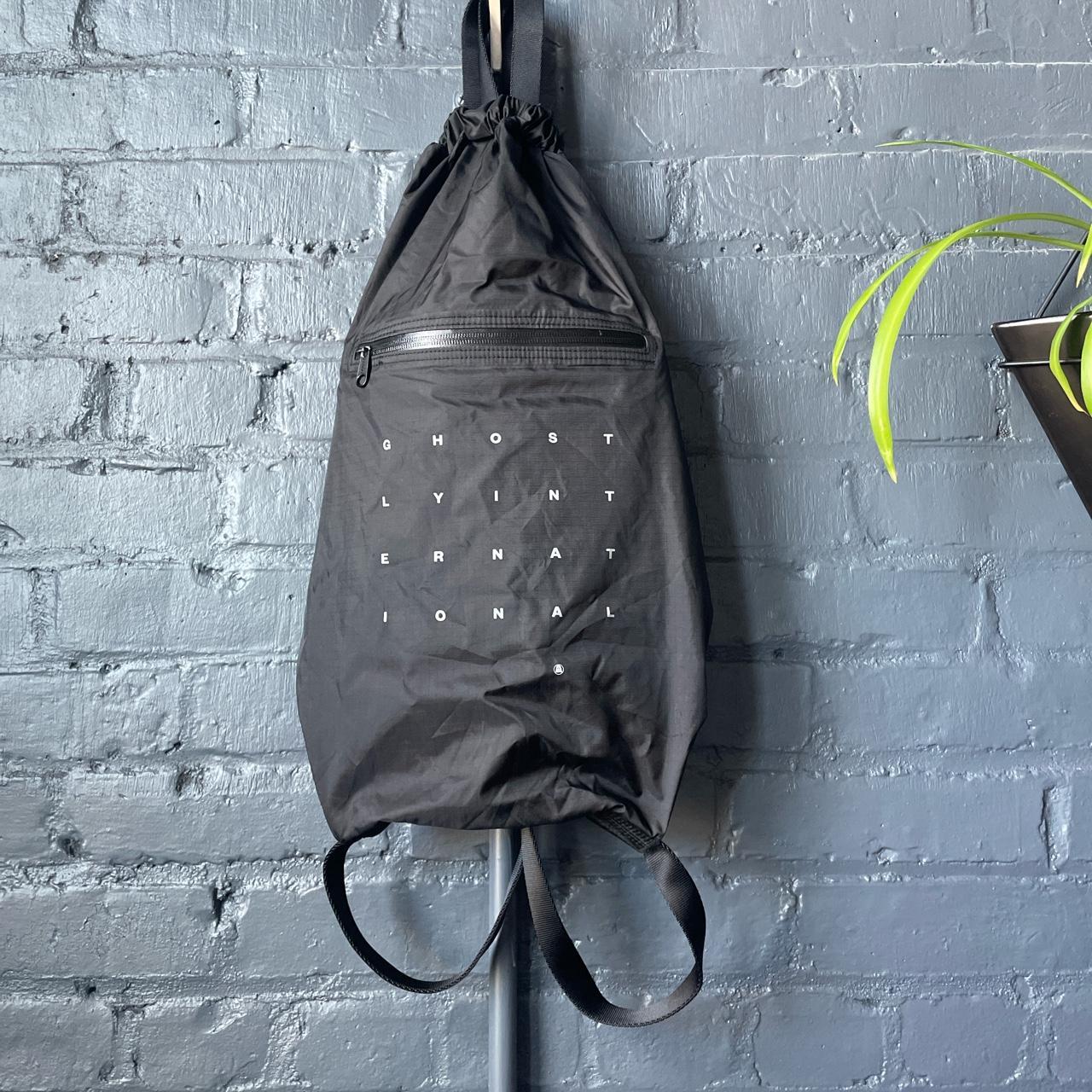 Ghostly International lightweight drawstring bag... - Depop