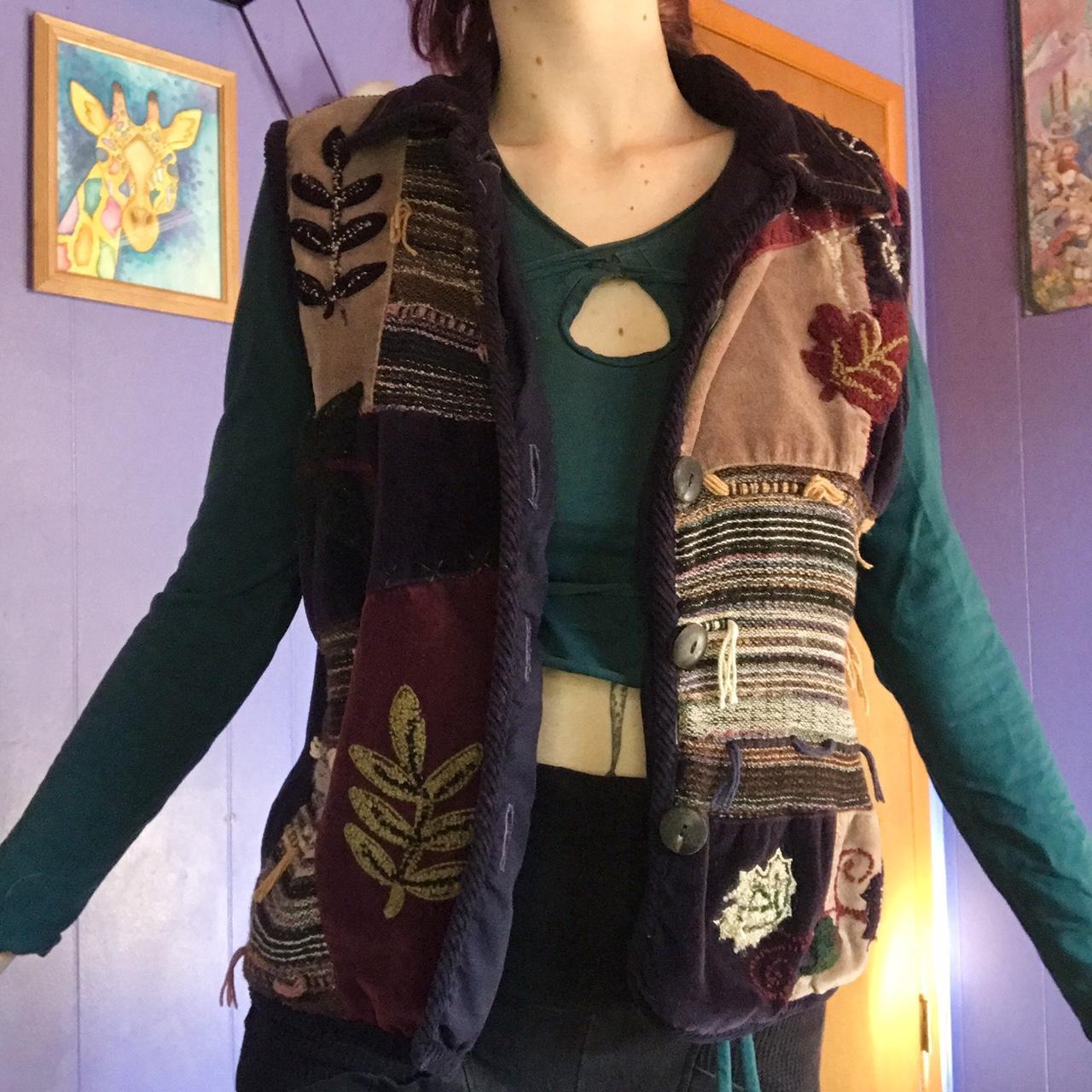 Cute and comfy patchwork vest! 100% cotton, made in... - Depop