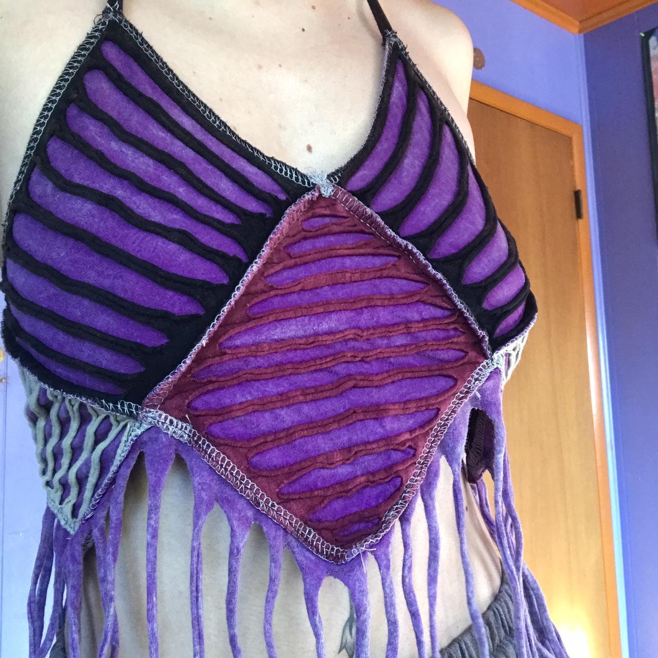 Halter top with funky strings! Jayli brand. 100%... - Depop