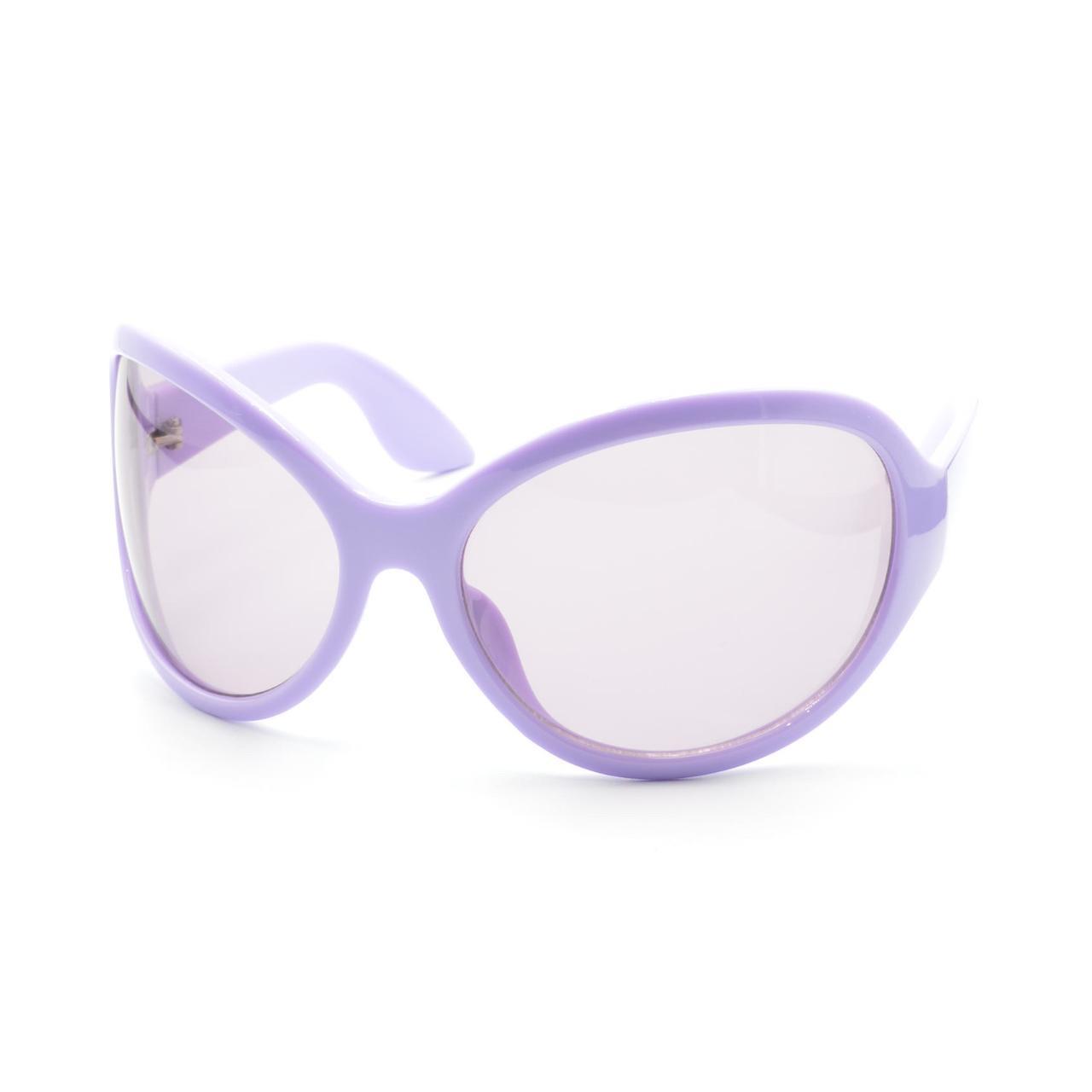 Purple Futuristic Big Frame Rave Sunglasses ... - Depop