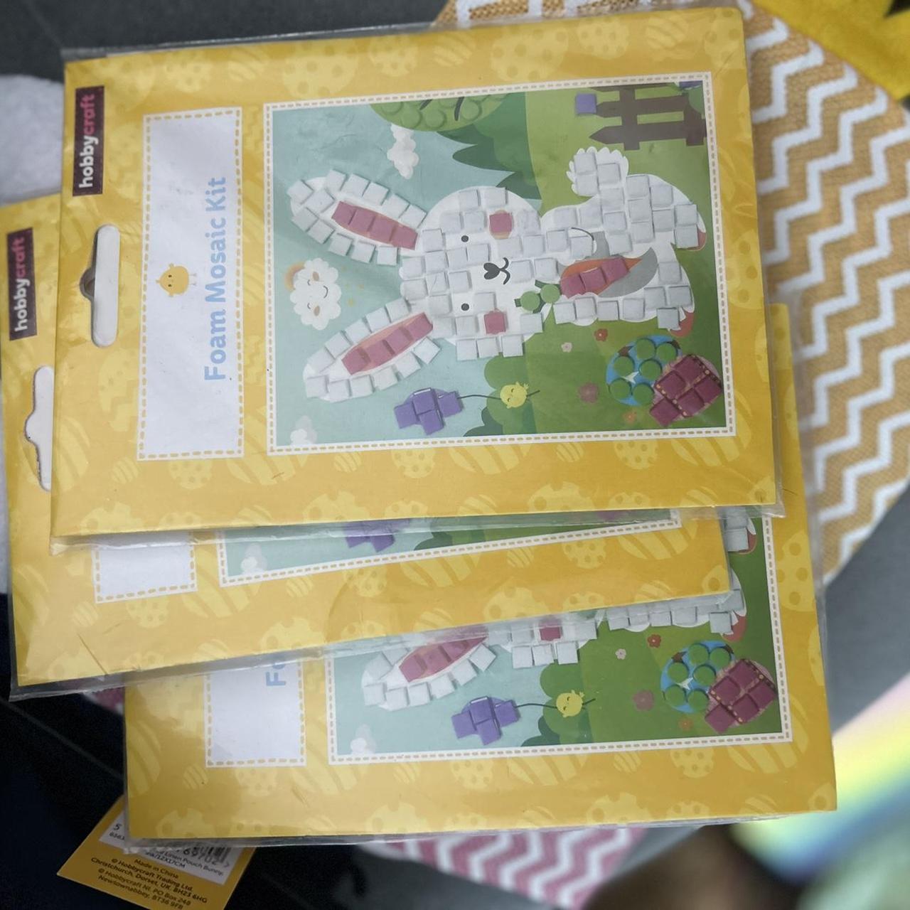Hobbycraft Foam Mosaic Kit Easter Bunny Kids Crafts... - Depop