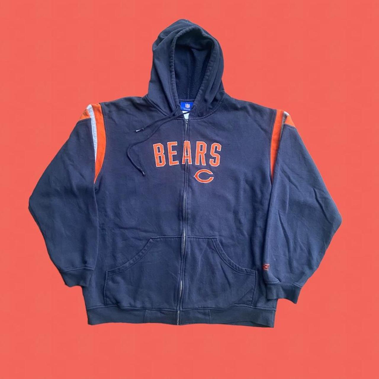 📍Navy Reebok x NFL Chicago Bulls Vintage Zip-up... - Depop