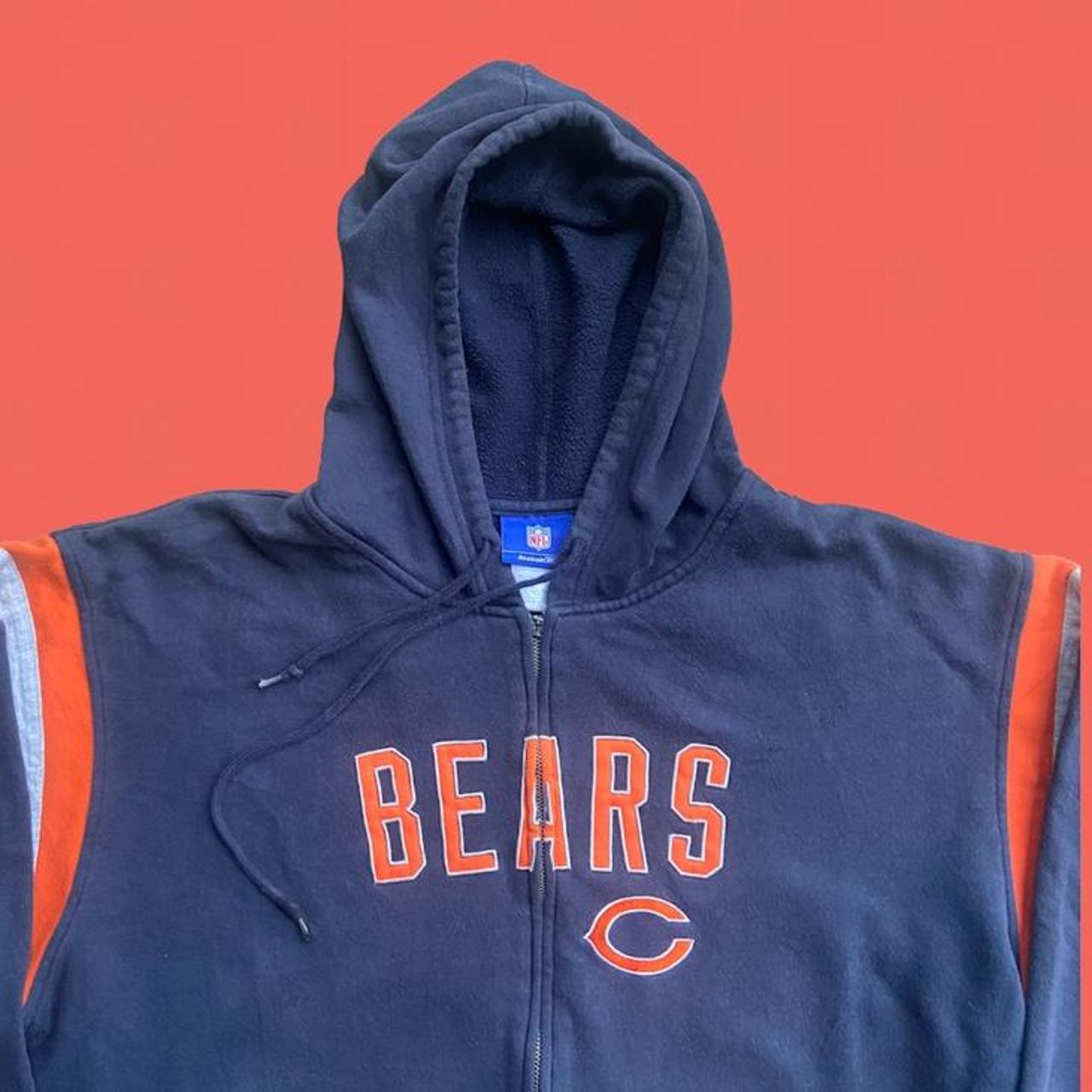 📍Navy Reebok x NFL Chicago Bulls Vintage Zip-up... - Depop