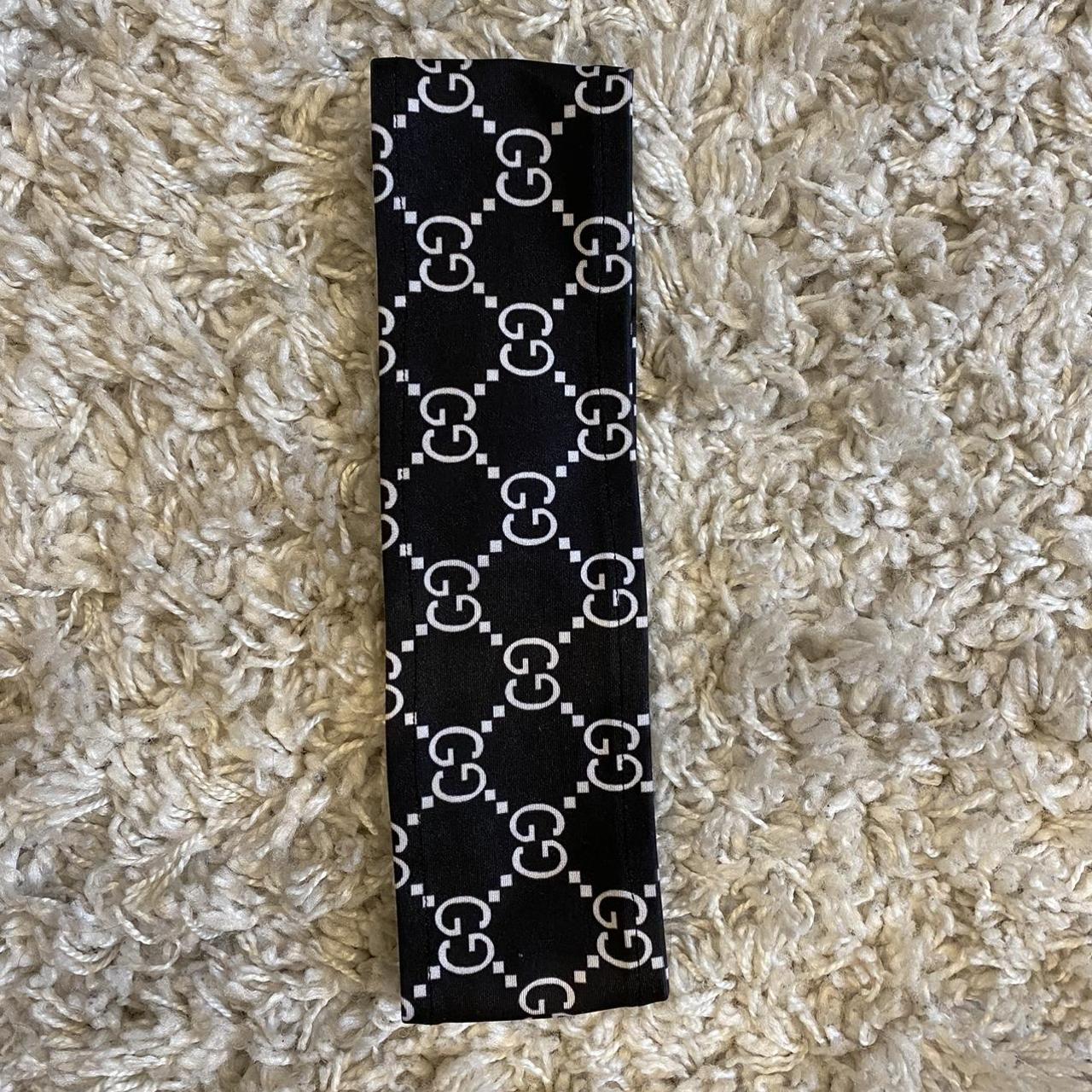 “Gucci” black and white headband Handmade of... - Depop