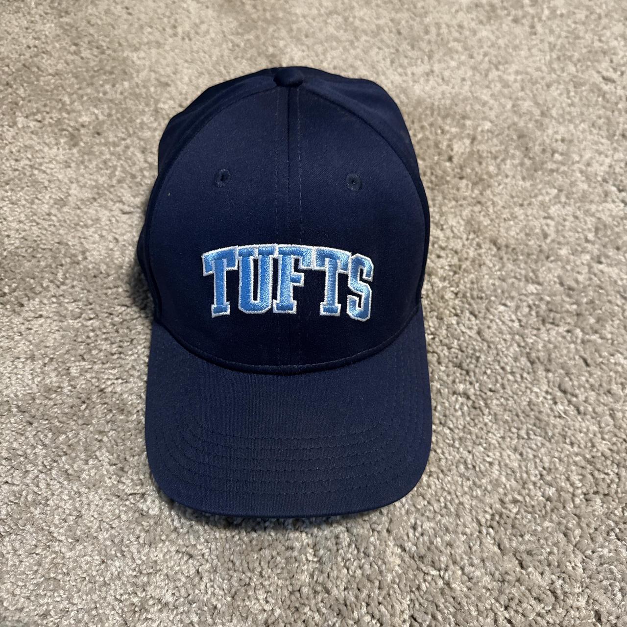Navy and blue Tufts University hat (L/XL)... | Depop