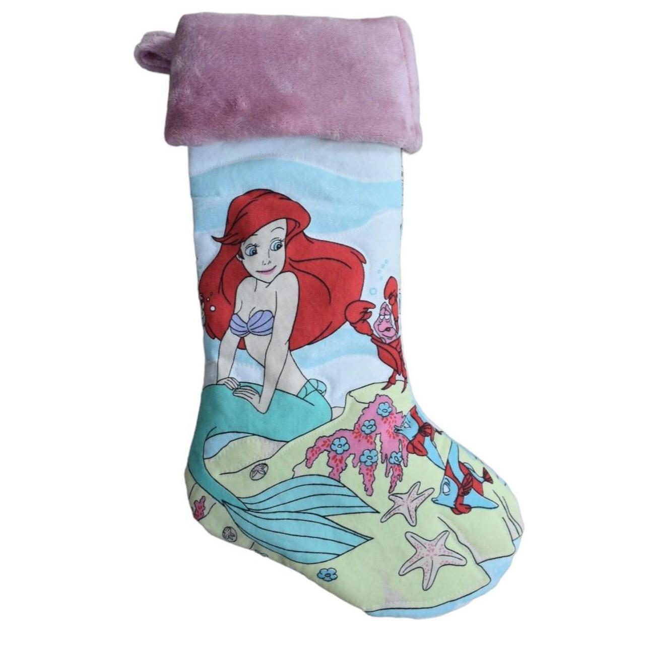 Gorgeous upcycled Little Mermaid Christmas stocking!... - Depop