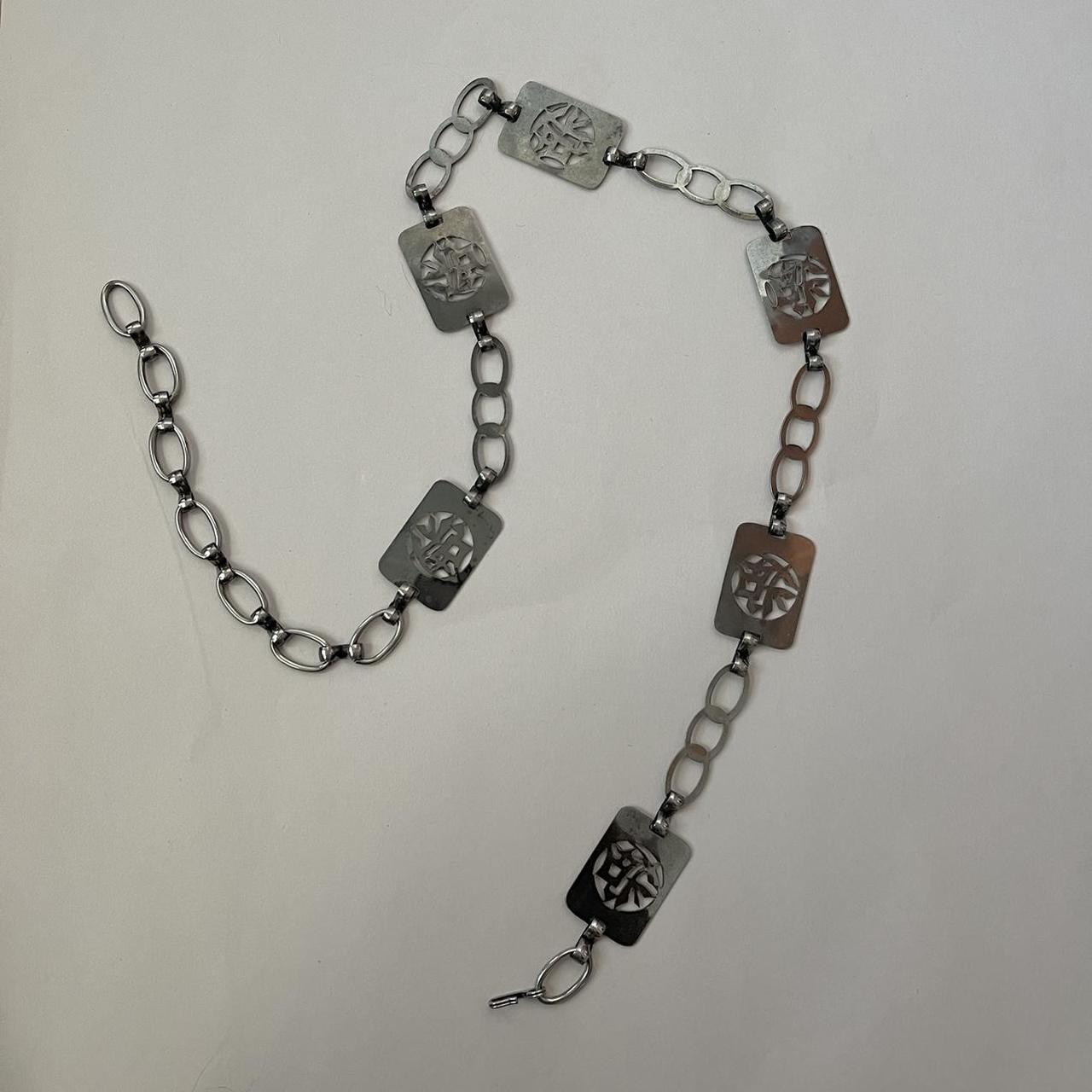 metal belt with cute chain detailing. #metalbelt... - Depop
