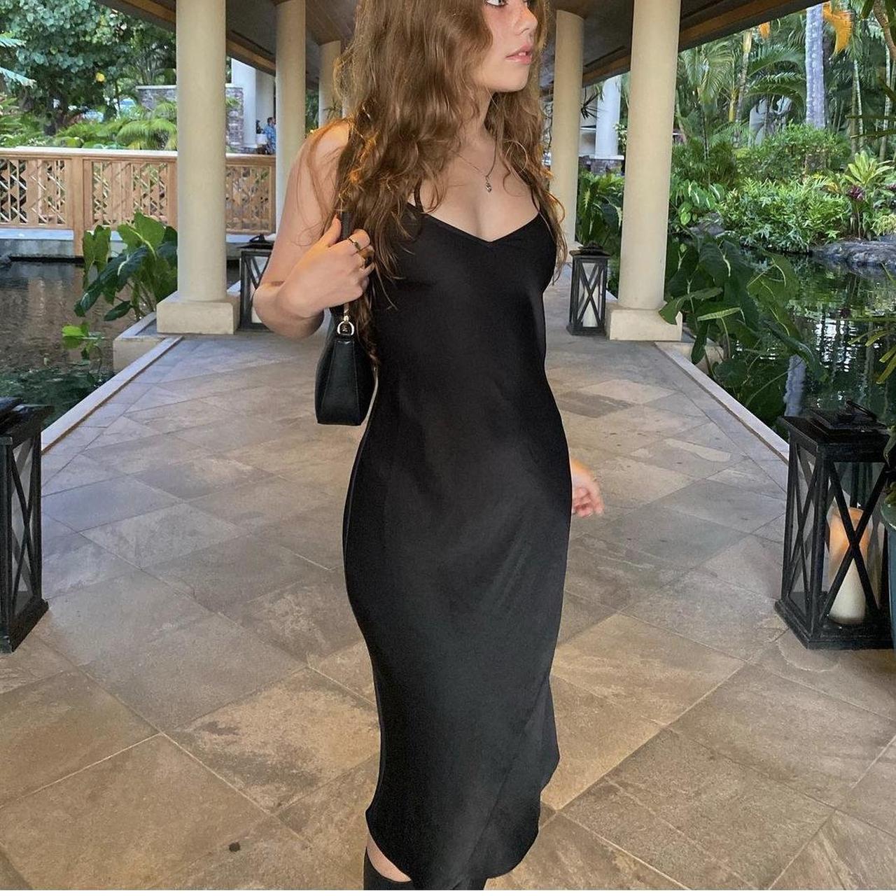 Aritzia Women's Black Dress | Depop