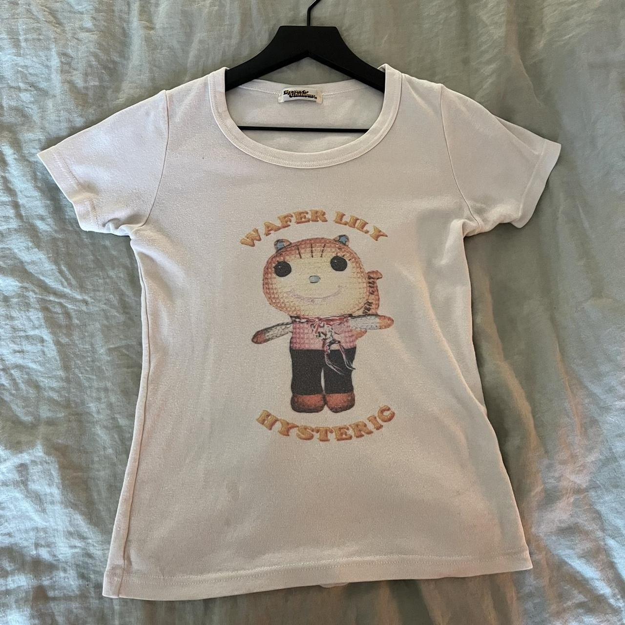 hysteric glamour wafer lily baby tee shirt. repop,... - Depop