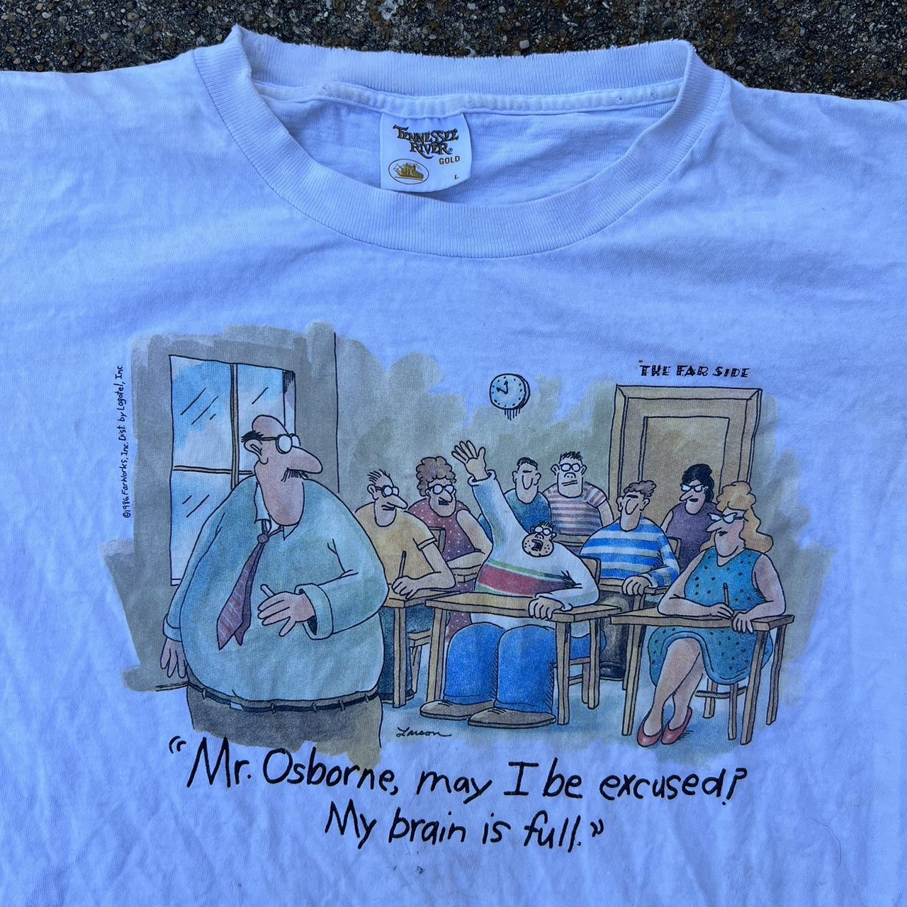 Vintage 1986 US MADE My Brain is Full Mr. Osborne... - Depop