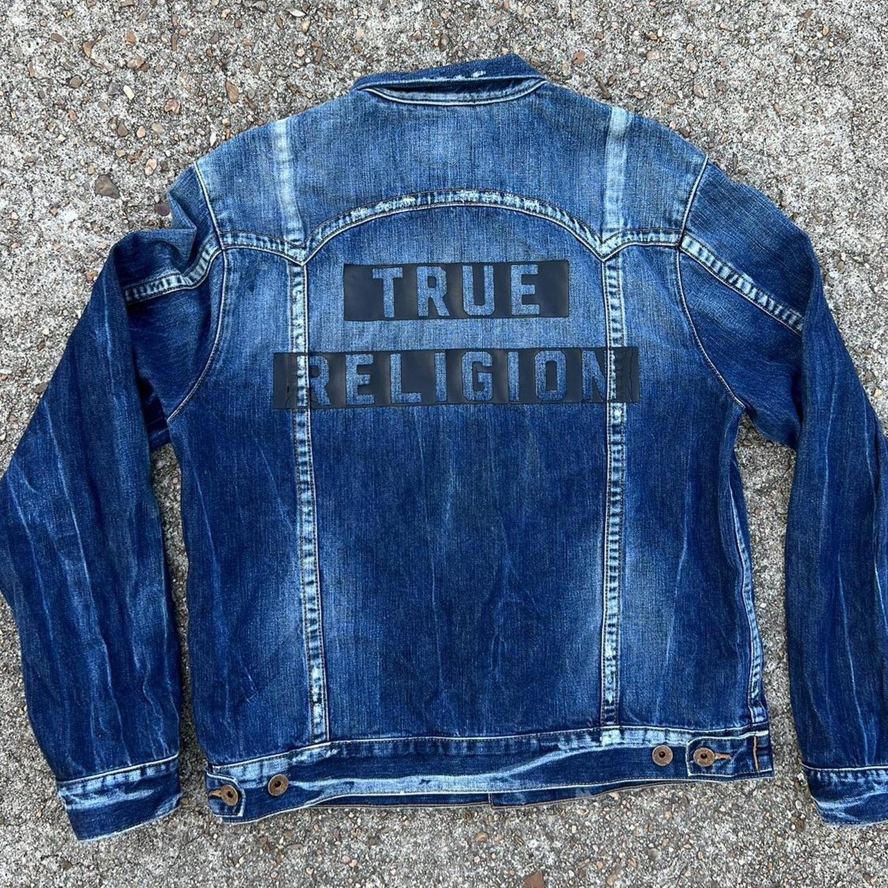 True Religion Denim Jacket Jean Jacket Size... - Depop