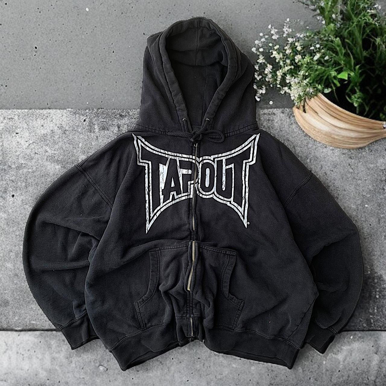 TAPOUT VINTAGE ZIP UP HOODIE GRUNGE Y2K MMA ELITE... - Depop