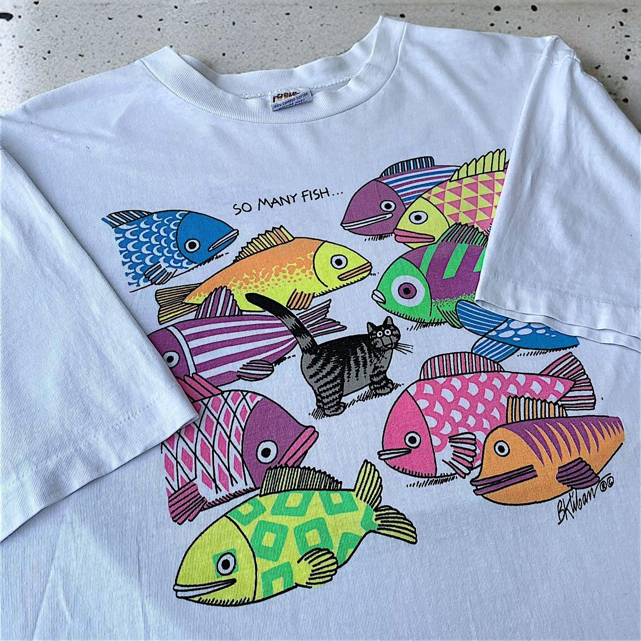 90s Crazy Shirts Hawaii So Many Fish So Little Time... - Depop