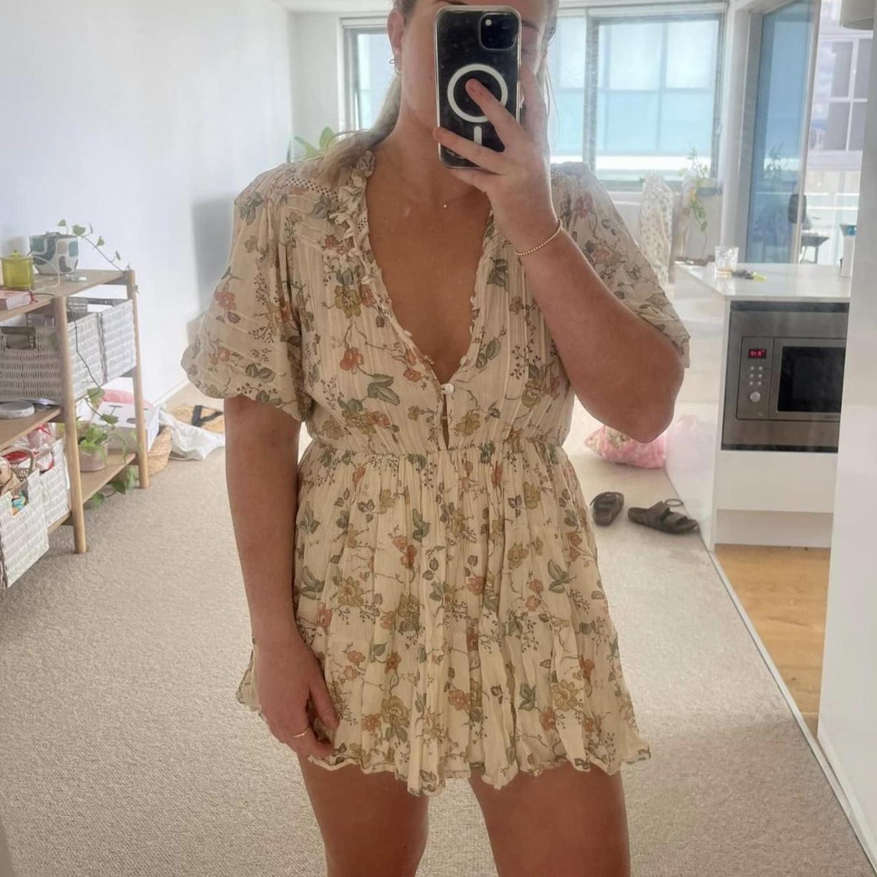 ROWIE Anrielle mini dress meadow. Size small. Very... - Depop