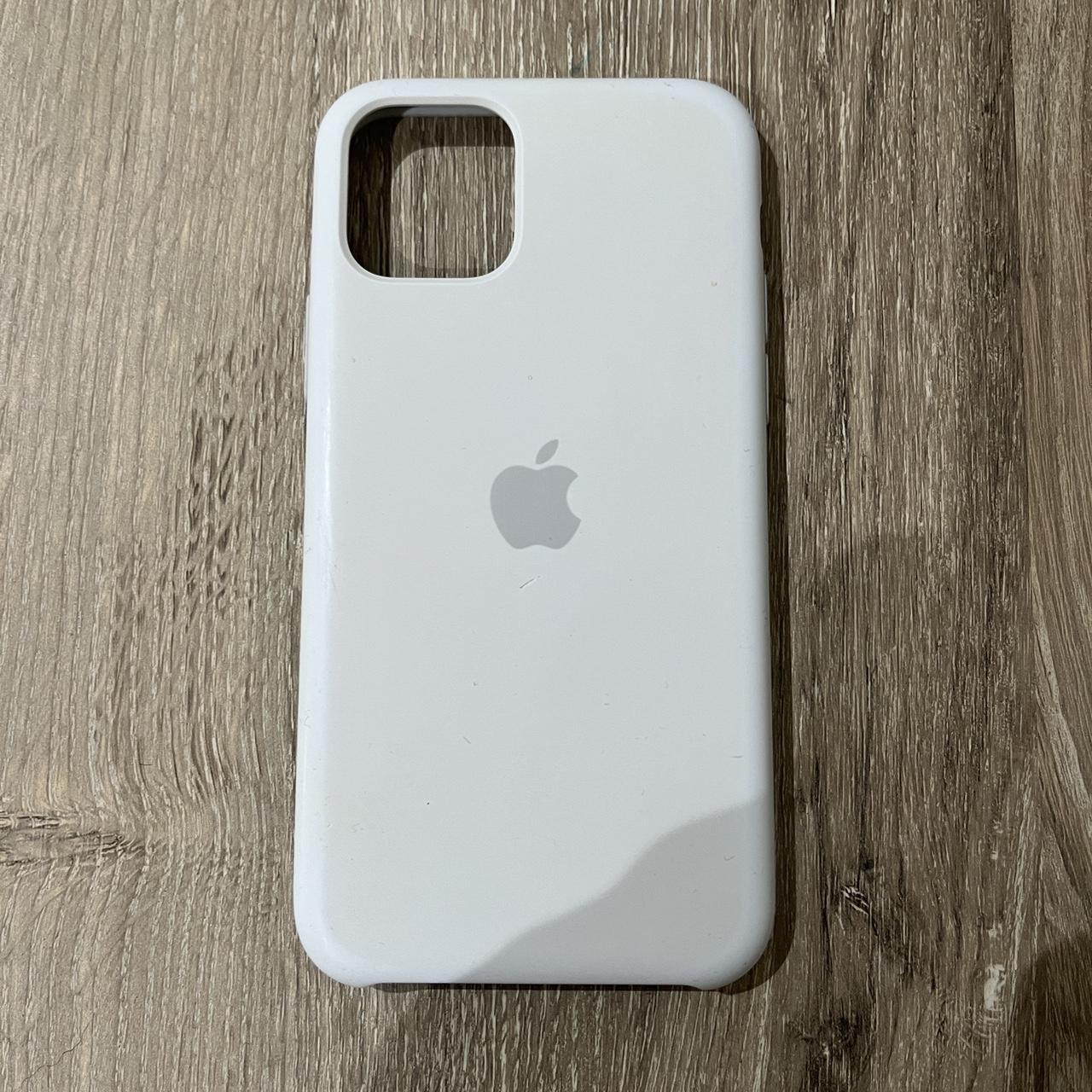 iphone 11 pro white silicone case ! used but in... - Depop