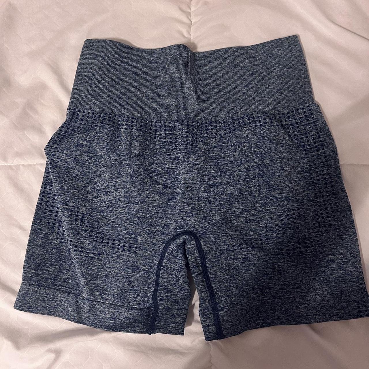 Navy blue workout shorts size S - Depop