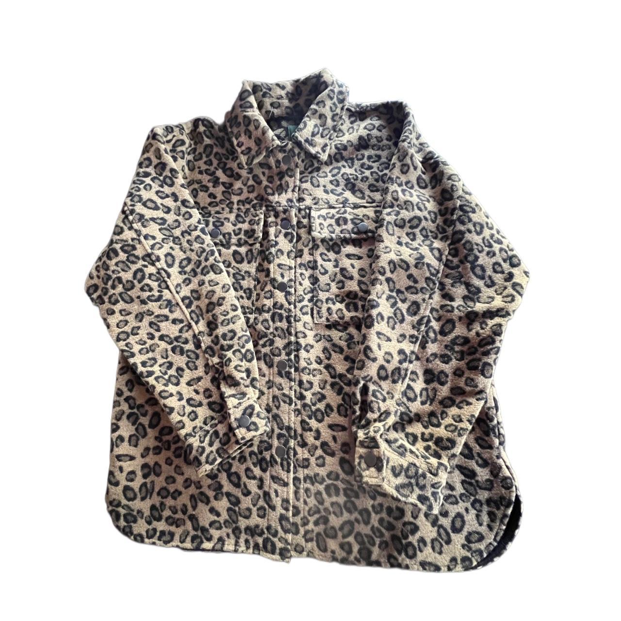 Jacket Shirt By Wild Fable cheetah print - Depop