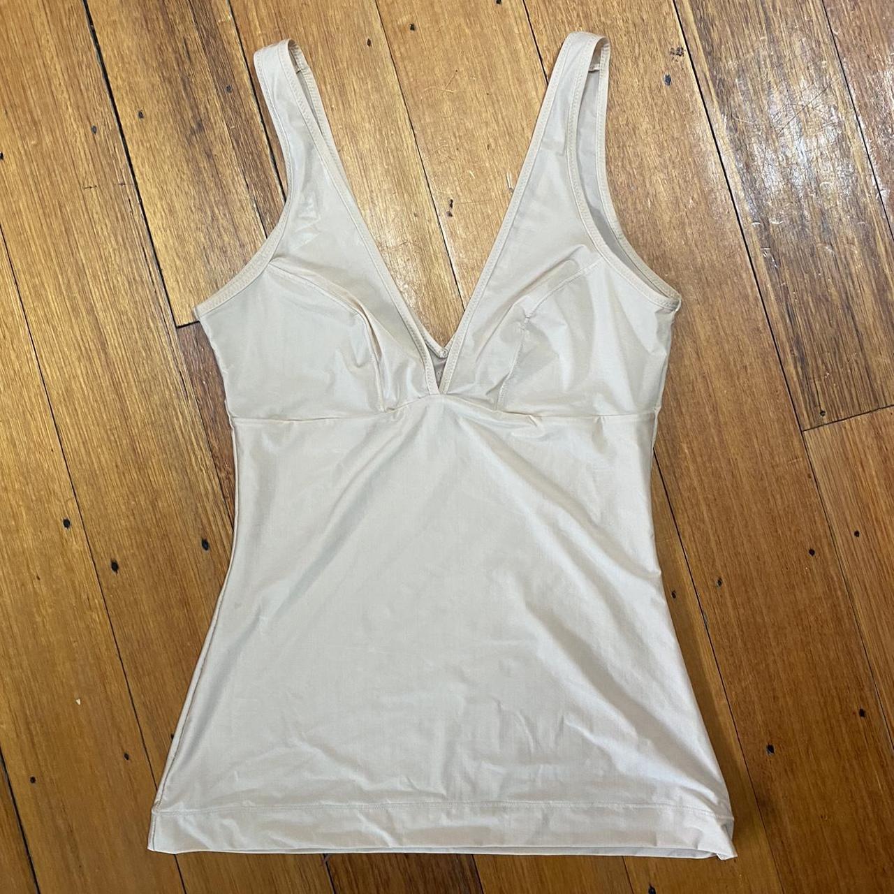 Stretchy light pink cami Super flattering - Depop