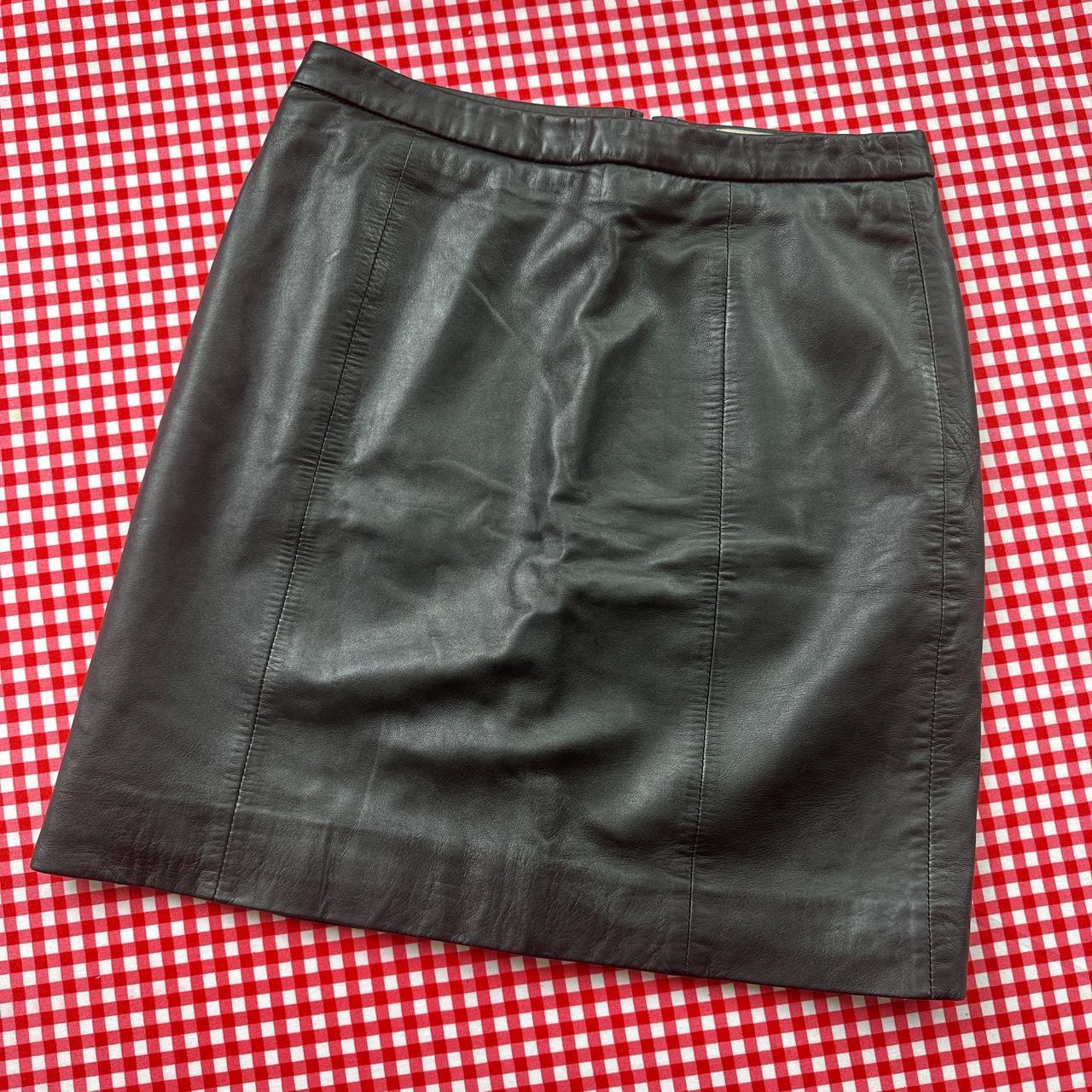 Gorman Black Leather Skirt Size 8 Great condition... - Depop Gorman Black Leather Skirt Size 8 Great condition... - Depop