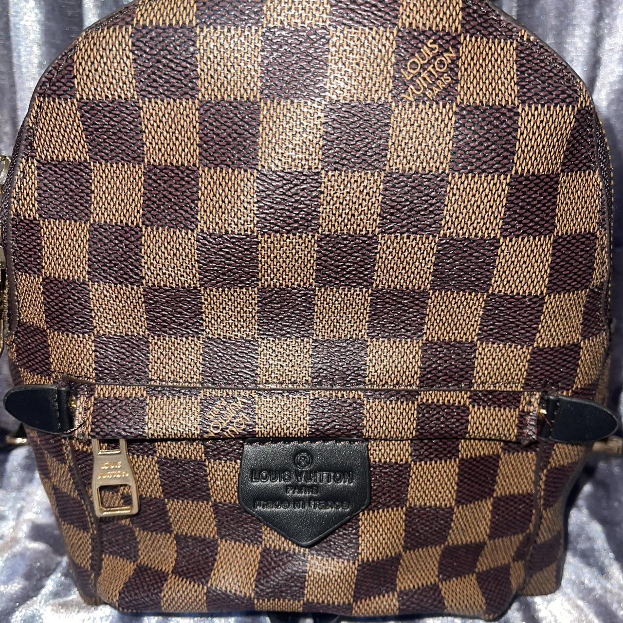 LV Mini back pack Worn once like new Adjustable... - Depop