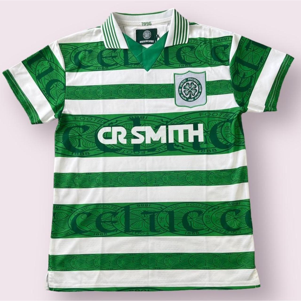 Vintage Style Retro Celtic Football Top Based off... - Depop