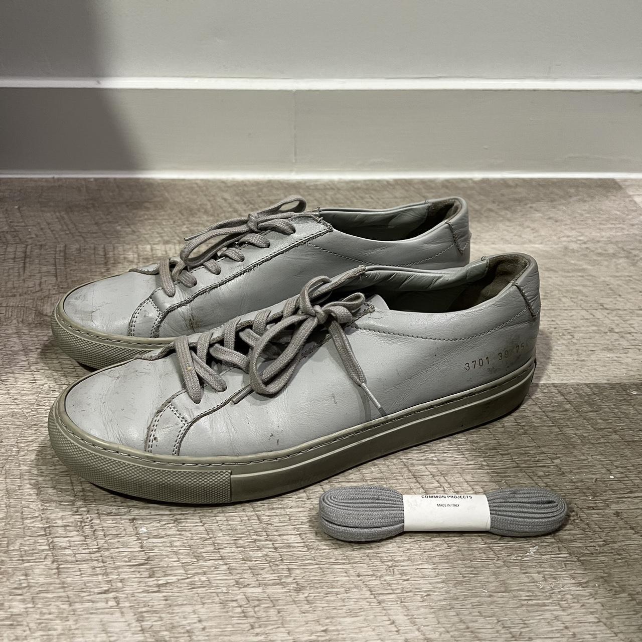 Common Projects Women's Grey Trainers | Depop