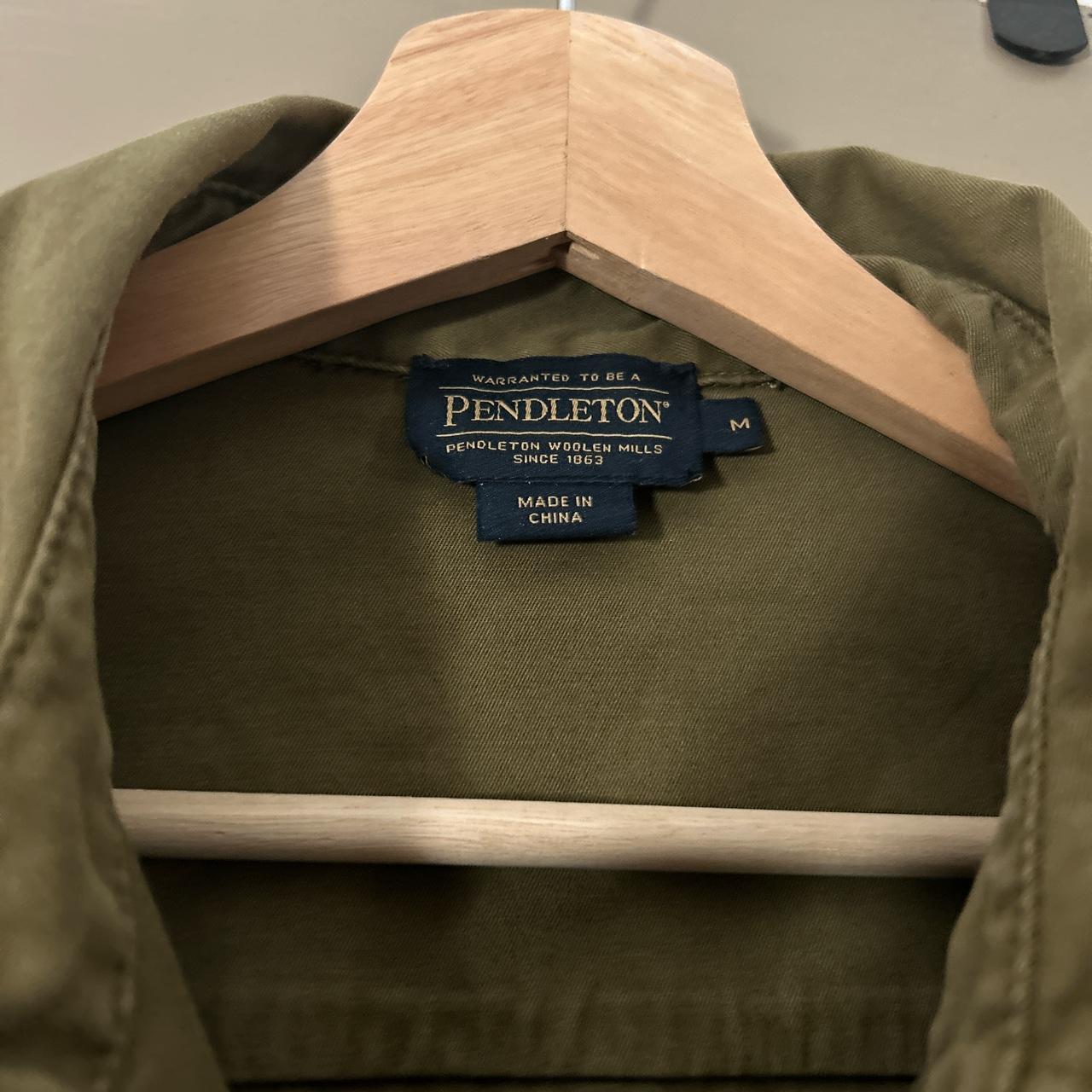 Pendleton jacket, olive green color. Has some... - Depop