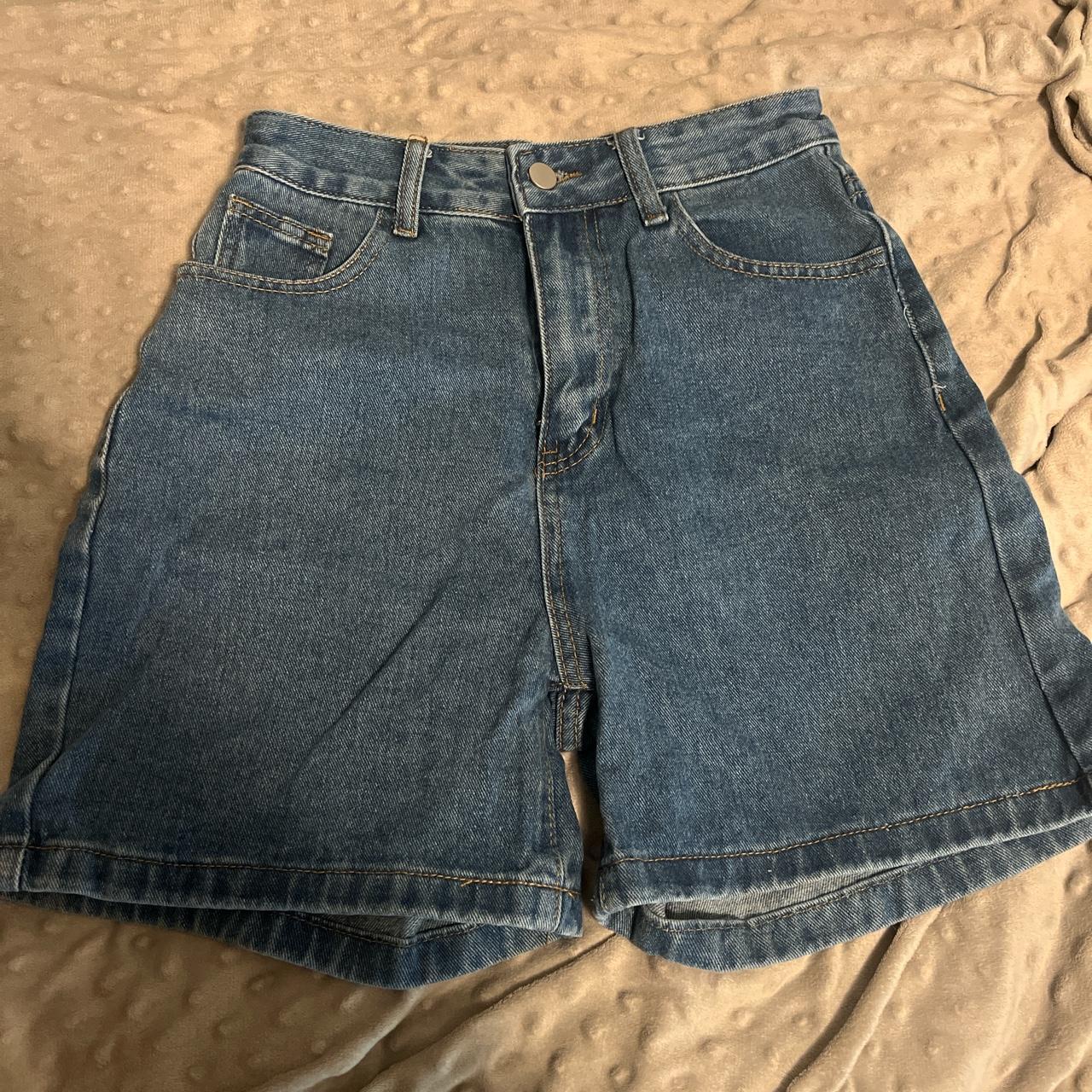 Size small jorts! Darker denim wash. #denim #jorts... - Depop