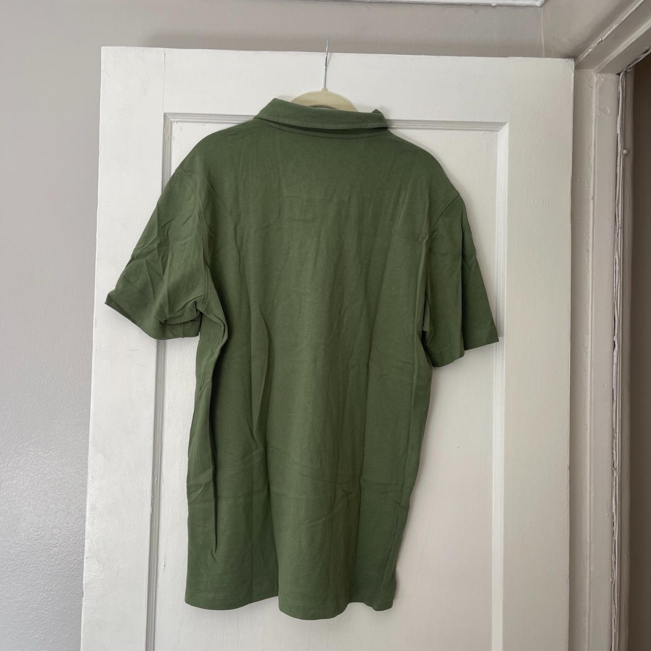 Mack Weldon green cotton polo shirt - Depop
