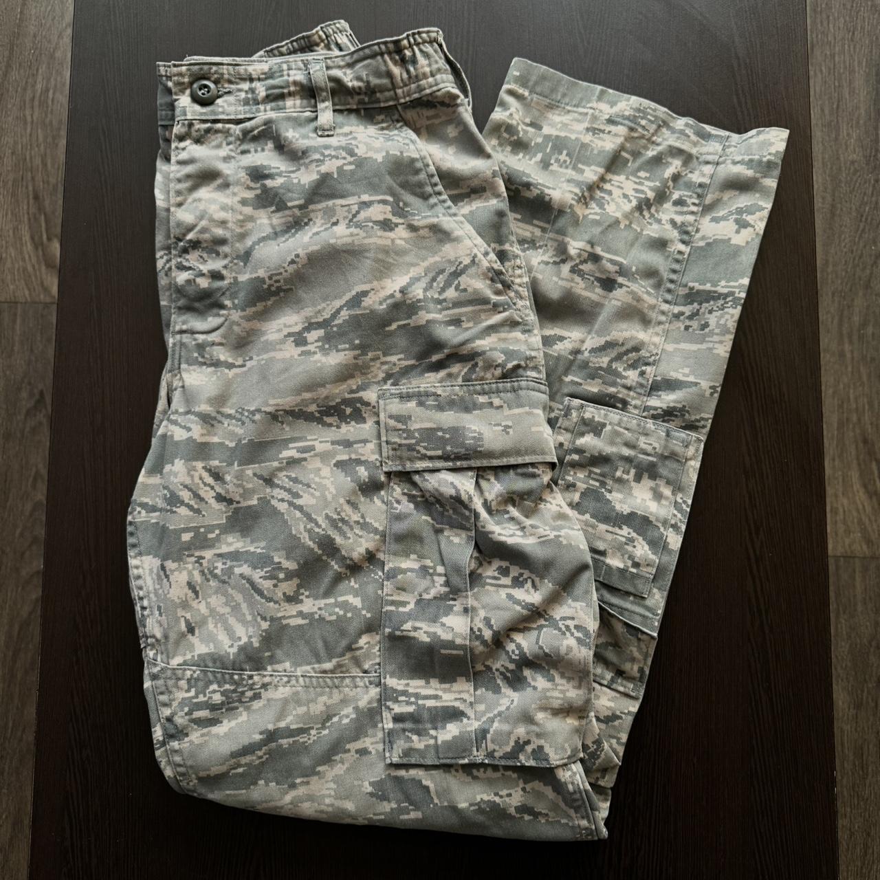 Vintage Digital Camo Cargo Pants Made for Air Force... - Depop