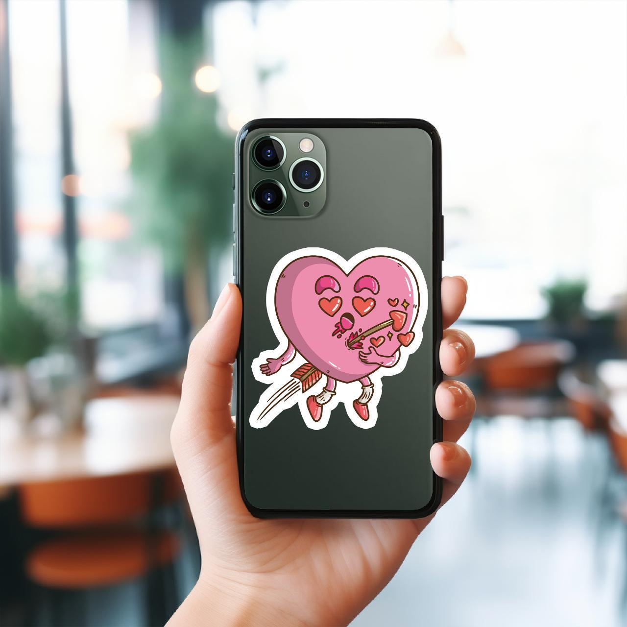 Large Arrow Heart Cute Sticker 🌟... - Depop