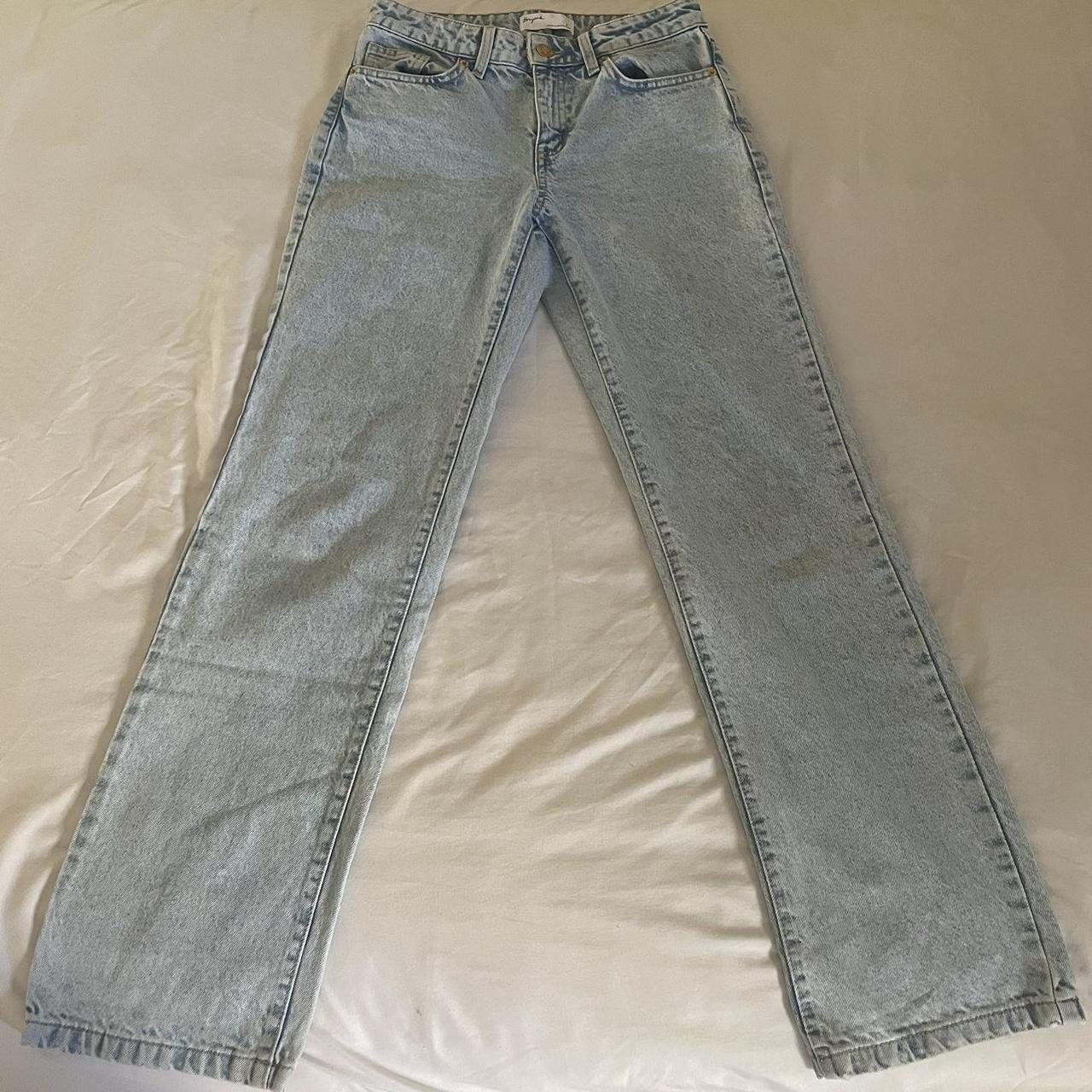 Supré Low Rise Straight Jeans Size 6 Used, has small... - Depop