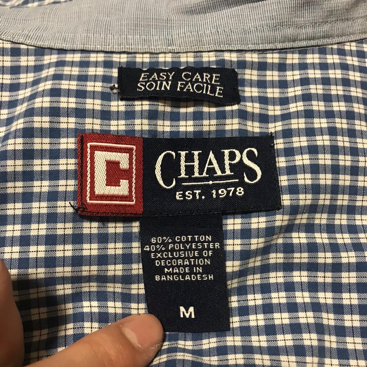Chaps Blue Checkered Shirt Lightweight and comfy... - Depop