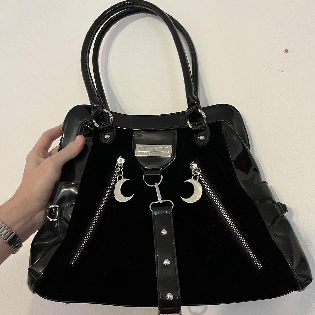 Killstar Women's Black and Silver Bag | Depop