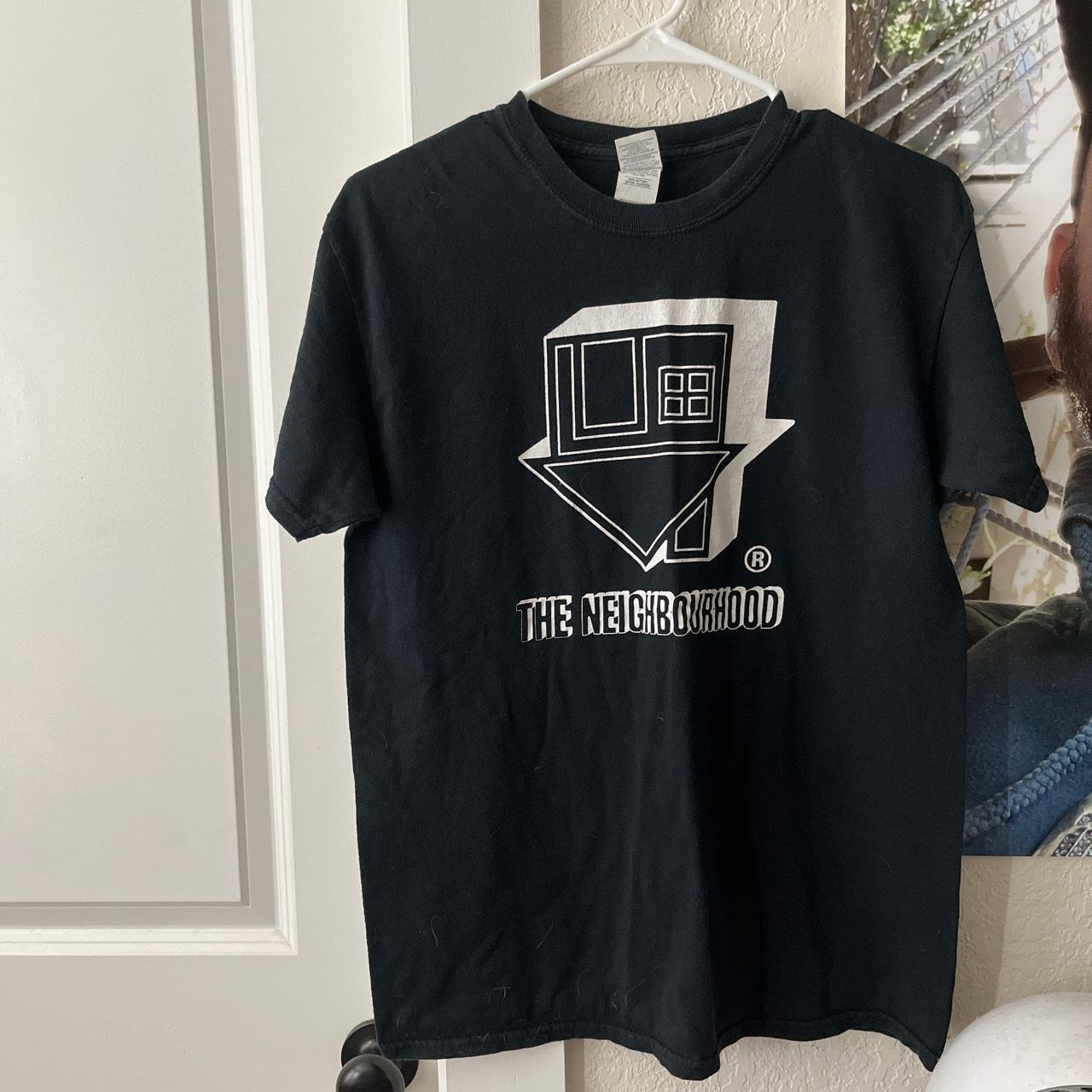 Neighborhood Women's Black and White T-shirt | Depop