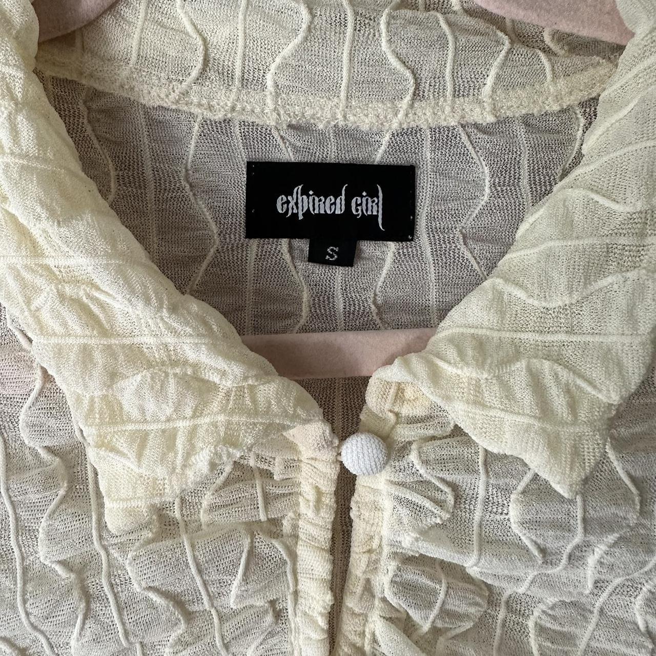 expired girl chloe butterfly blouse in cream. size... - Depop