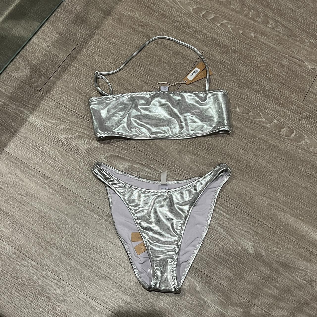 Skims metallic swim set. Brand with with tags and... - Depop