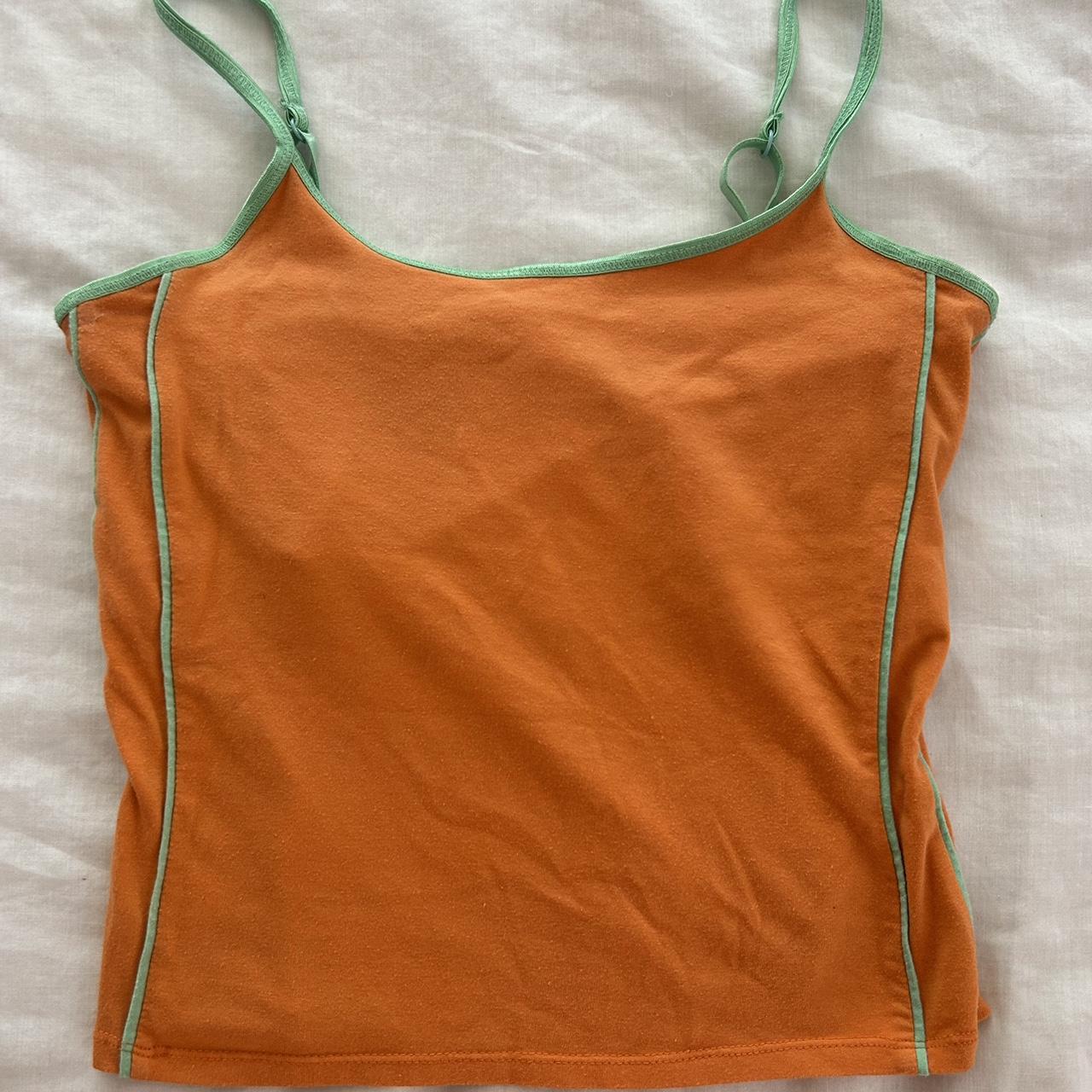 Super cute Y2K athletic tank top with built in bra... - Depop