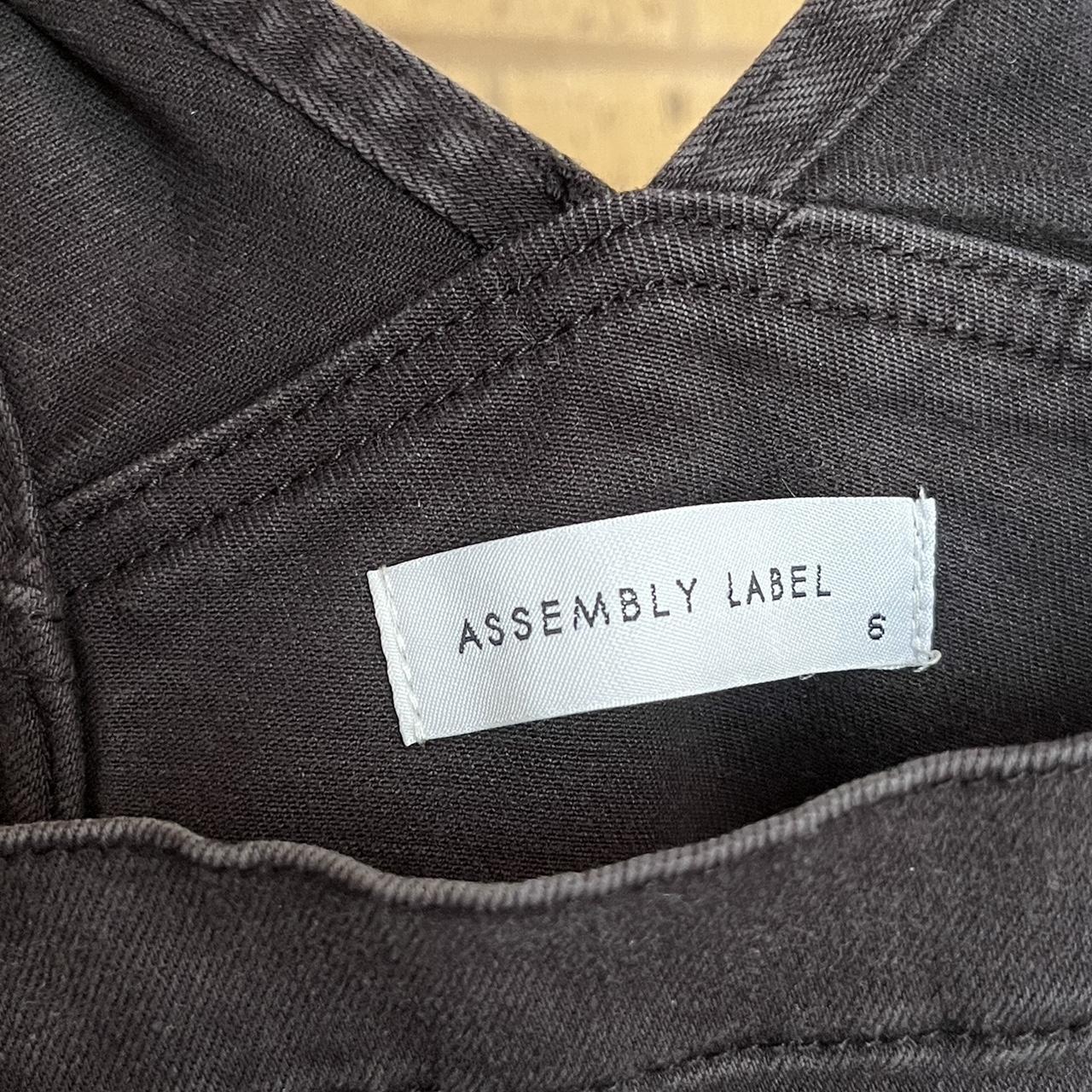 Assembly Label black denim overalls. Size 6, baggy fit. - Depop