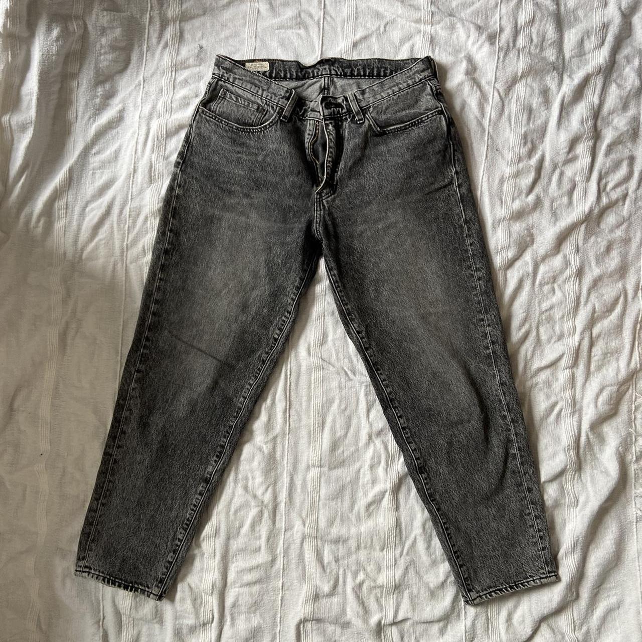Levi 562 Loose Taper Jean in Grey Acid Wash Size 32W... - Depop