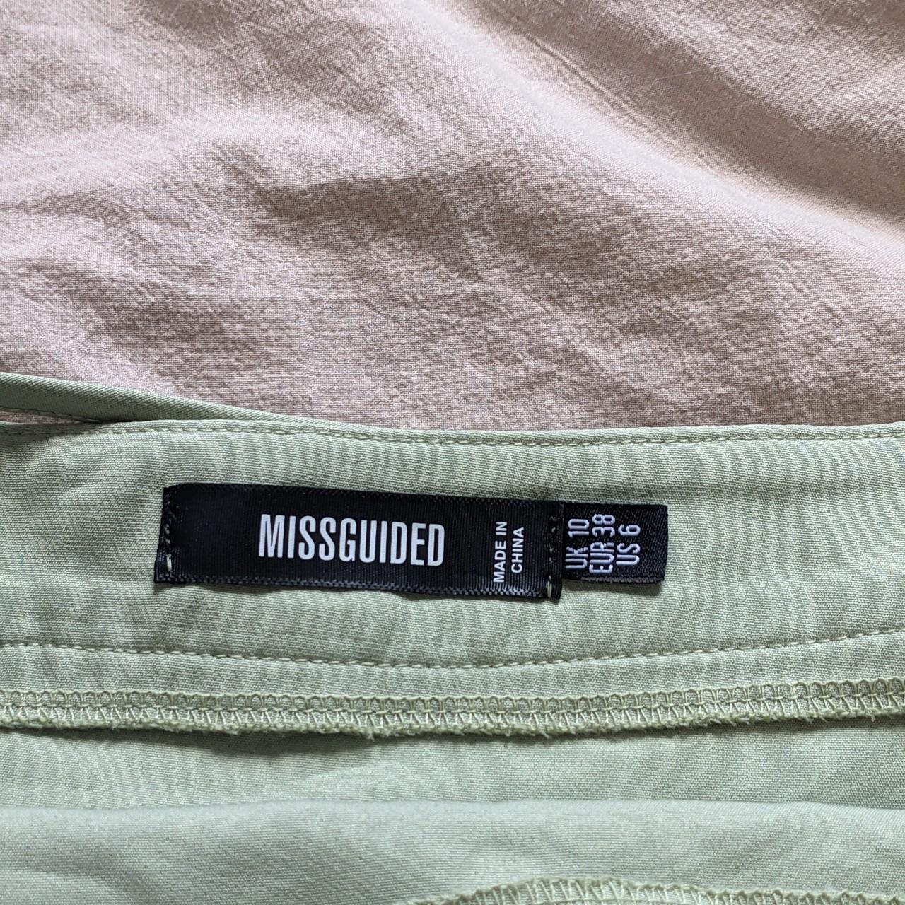 Misguided green sage/light green mini skirt. The 2... - Depop