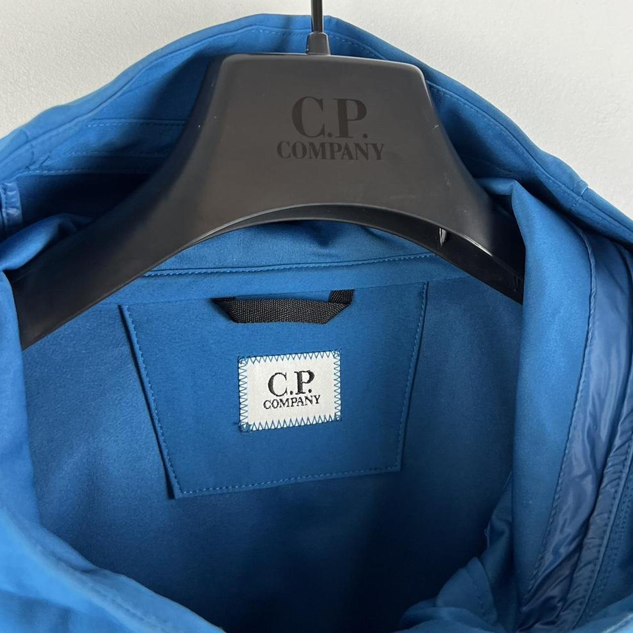 CP Company Soft Shell Jacket In Blue Condition is... - Depop