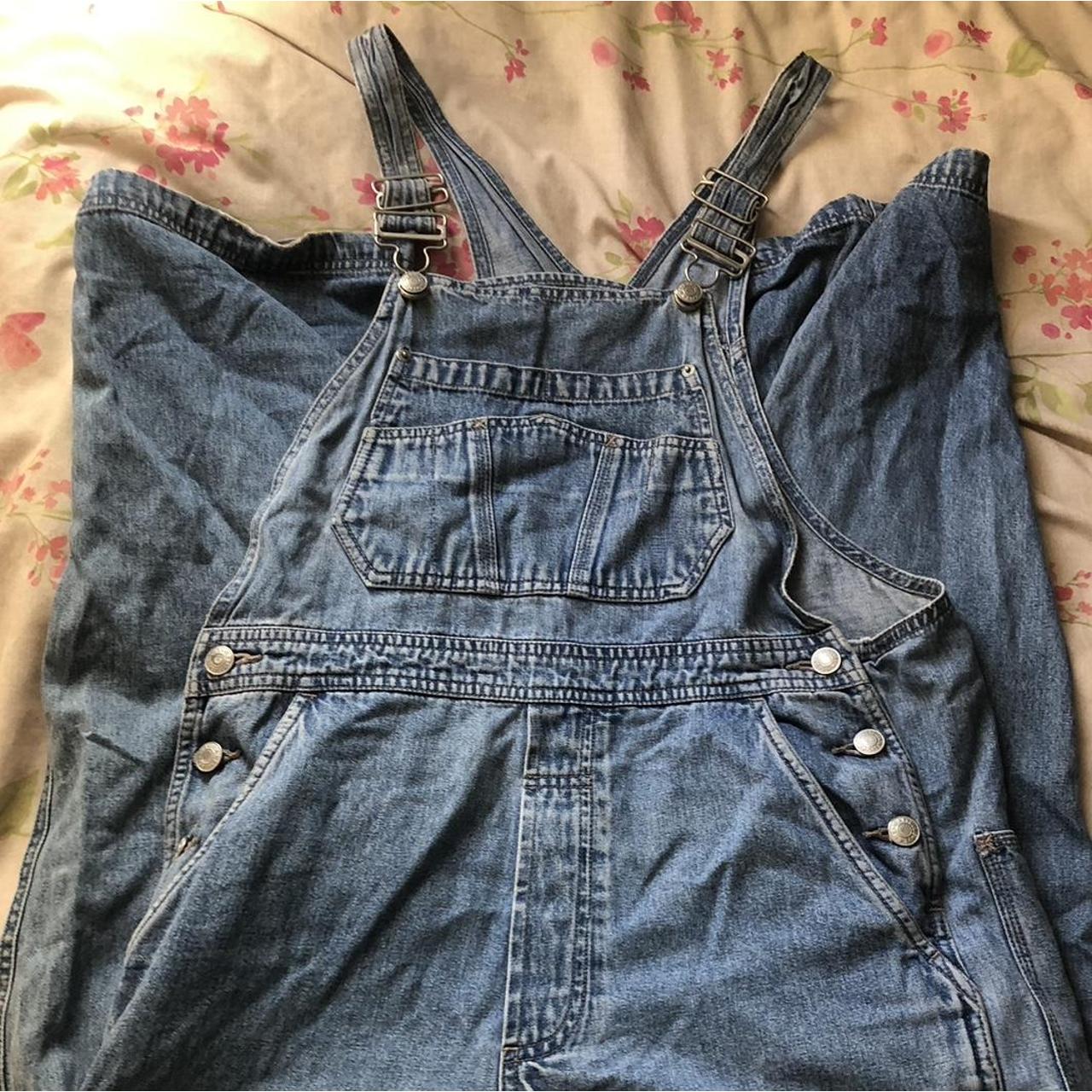 90s GAP VINTAGE DUNGAGREE OVERALLS! 30” waist and... - Depop