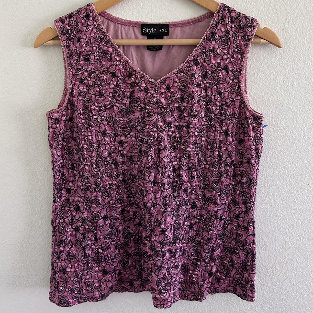 This is a super cute pink tank top adorned with a... - Depop