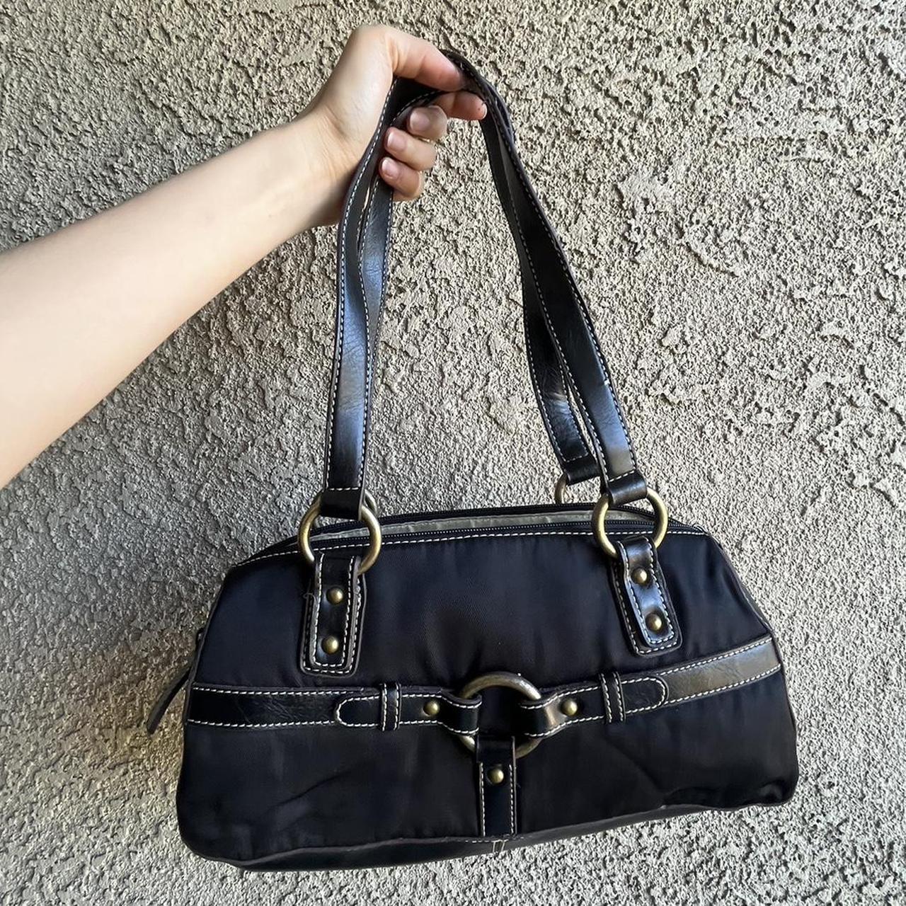 black nine west shoulder bag -includes matching... - Depop